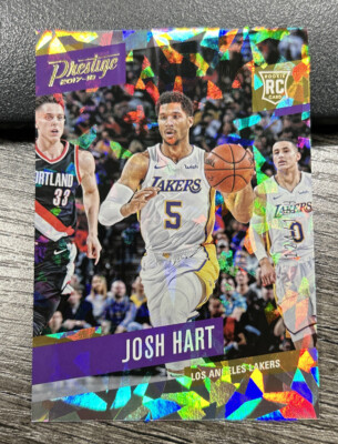 Josh Hart 2017-18 Panini Prestige Rookie Ice #/199 Lakers #179 Knicks ...