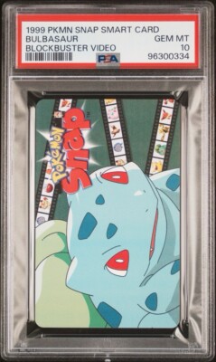 1999 Pokemon Bulbasaur Snap Smart Card PSA 10 Gem Mint | eBay