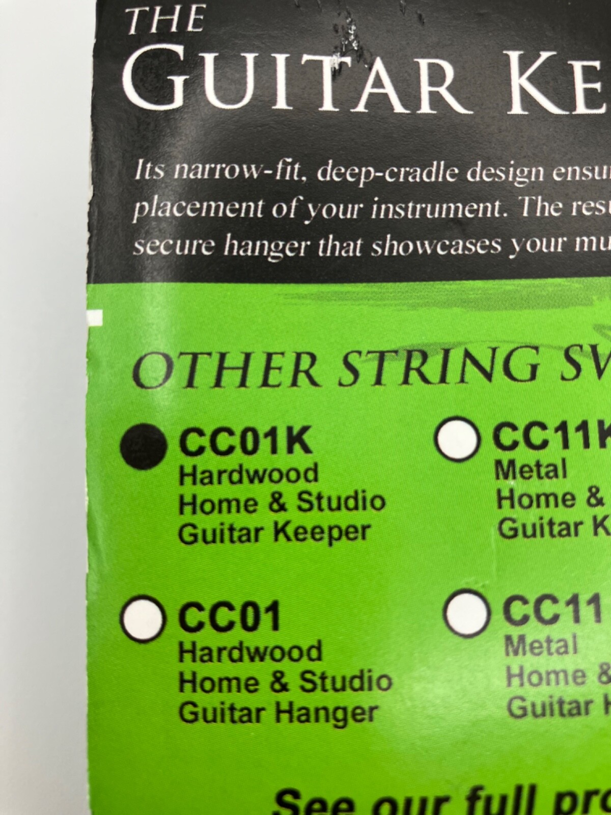 String+Swing+CC01K-C+Guitar+Wall+Mount+for+Acoustic%2FElectric+Guitars+-+Cherry for sale online ...