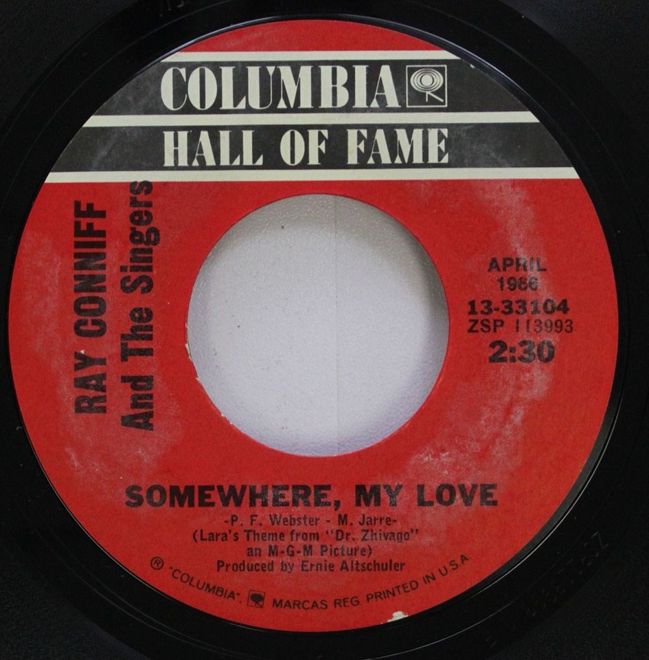 Pop 45 Ray Conniff And The Singers - Lookin' For Love / Somewhere My ...