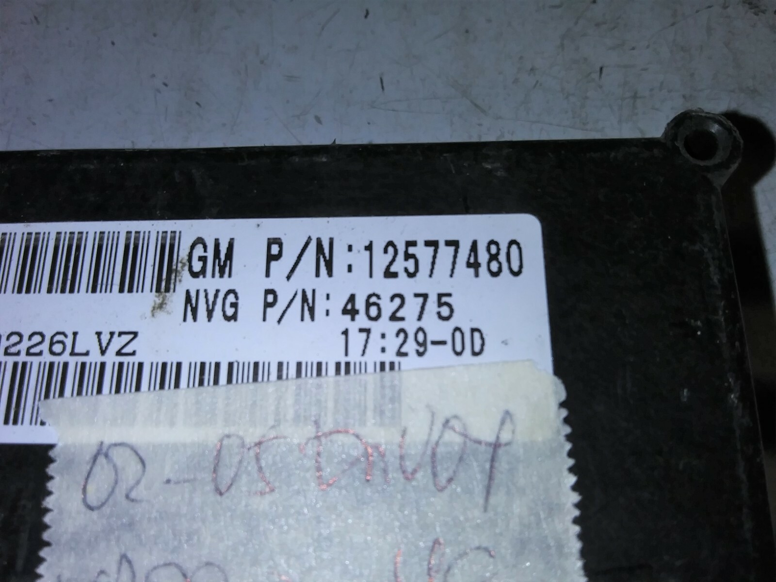 2002-2005 GMC Envoy 4x4 Transfer Case Control Module TCCM # 12577480 ...