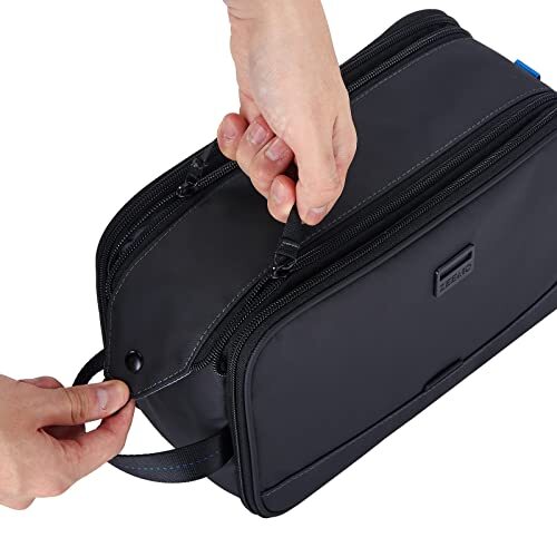 Toiletry Bag for Men Extra Large Water-resistant Dopp Kit with Double ...
