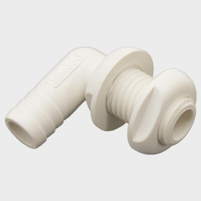 Attwood Boat Thru Hull Elbow 3877-1 | 90° 3/4 Inch White Plastic | eBay ...