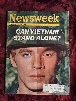 NEWSWEEK magazine December 16 1968 Dec 12/16/68 SOUTH VIETNAM ...