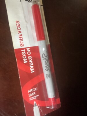 Sharpie Precision Marker Red Ultra Fine Permanent Marker | eBay