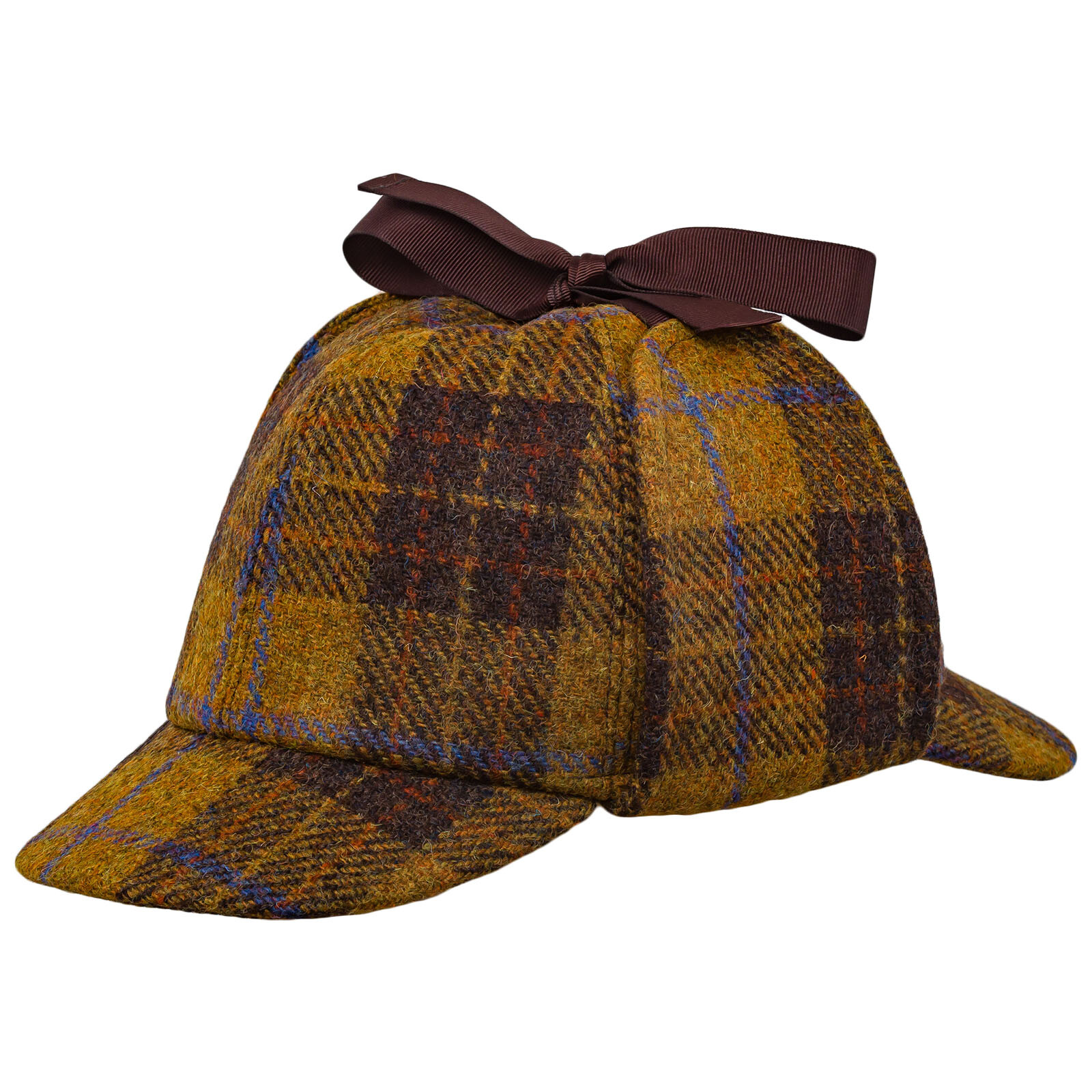 Sterkowski DEERSTALKER Harris Tweed Cap Wool Hunting Walking Detective ...