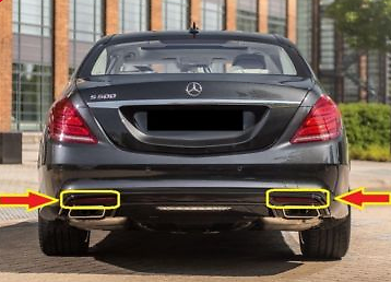 MB S W222 Rear Bumper L/R Reflector Set A2228200774 A2228200874 NEW ...