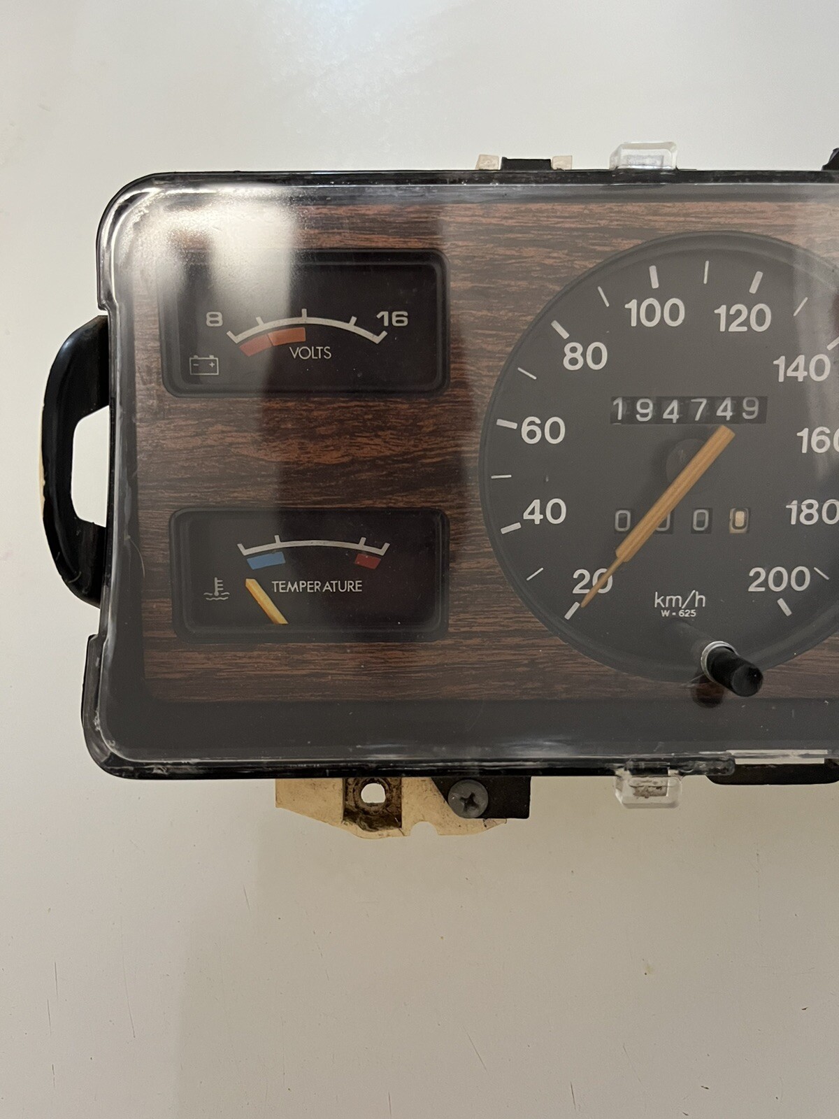 HOLDEN COMMODORE VB VC VH SLE V8 TACHO DASH CLUSTER WOODGRAIN 253 308 ...