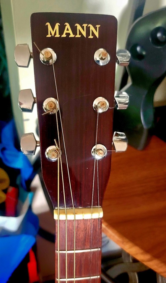 Vintage MANN Acoustic Guitar 6 string Spruce & Mahogany AJ301 Korean 70 ...
