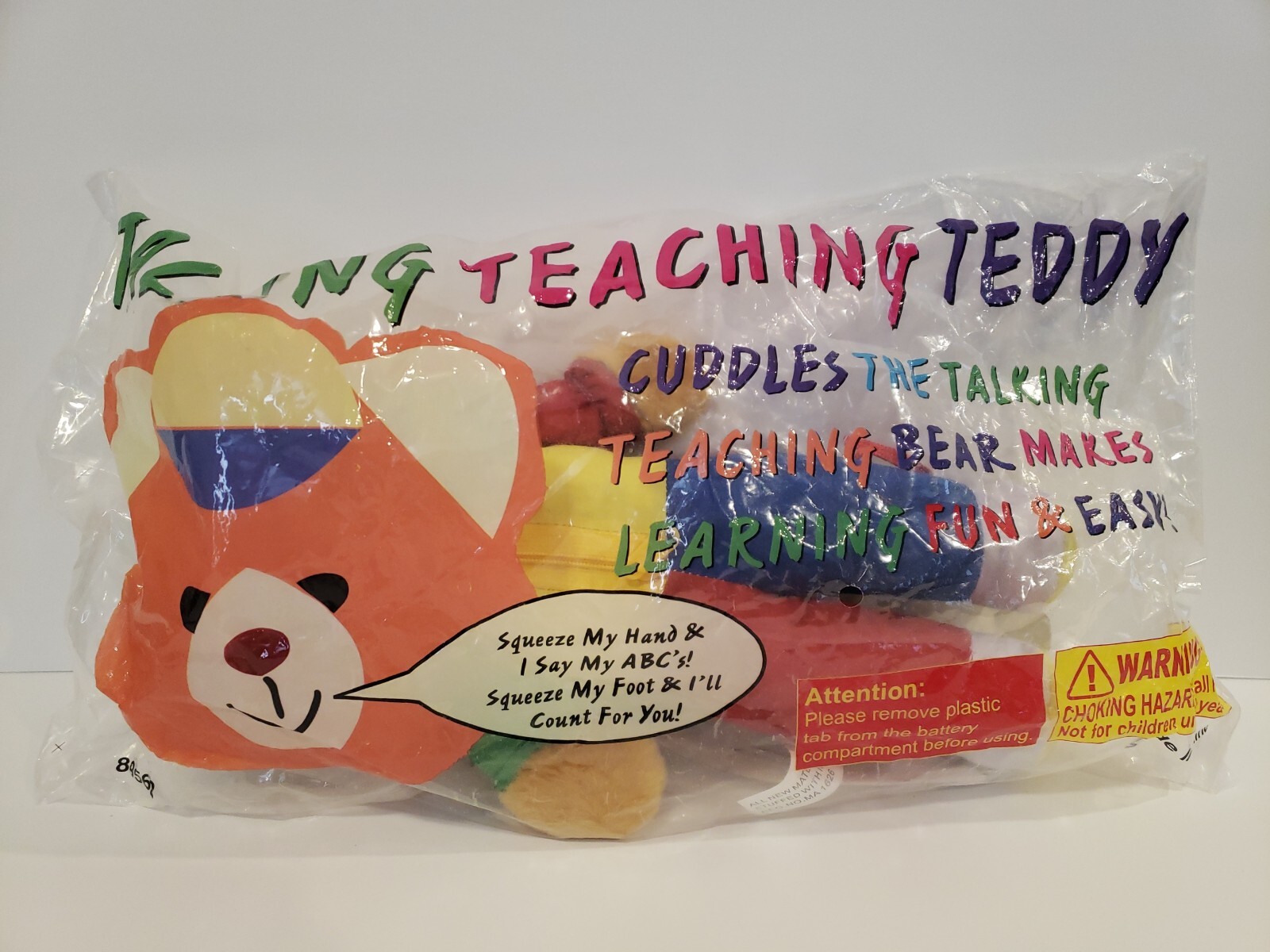Vintage Talking Teaching Teddy Bear Fox Valley Traders Educational Toy ...