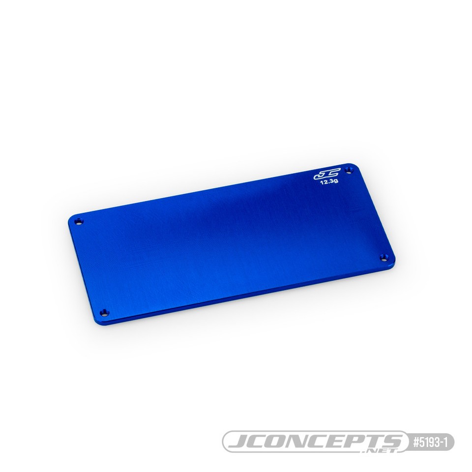 Jconcepts Aluminum Electronics Plate 12.3g Blue for Associated B7 B7D ...