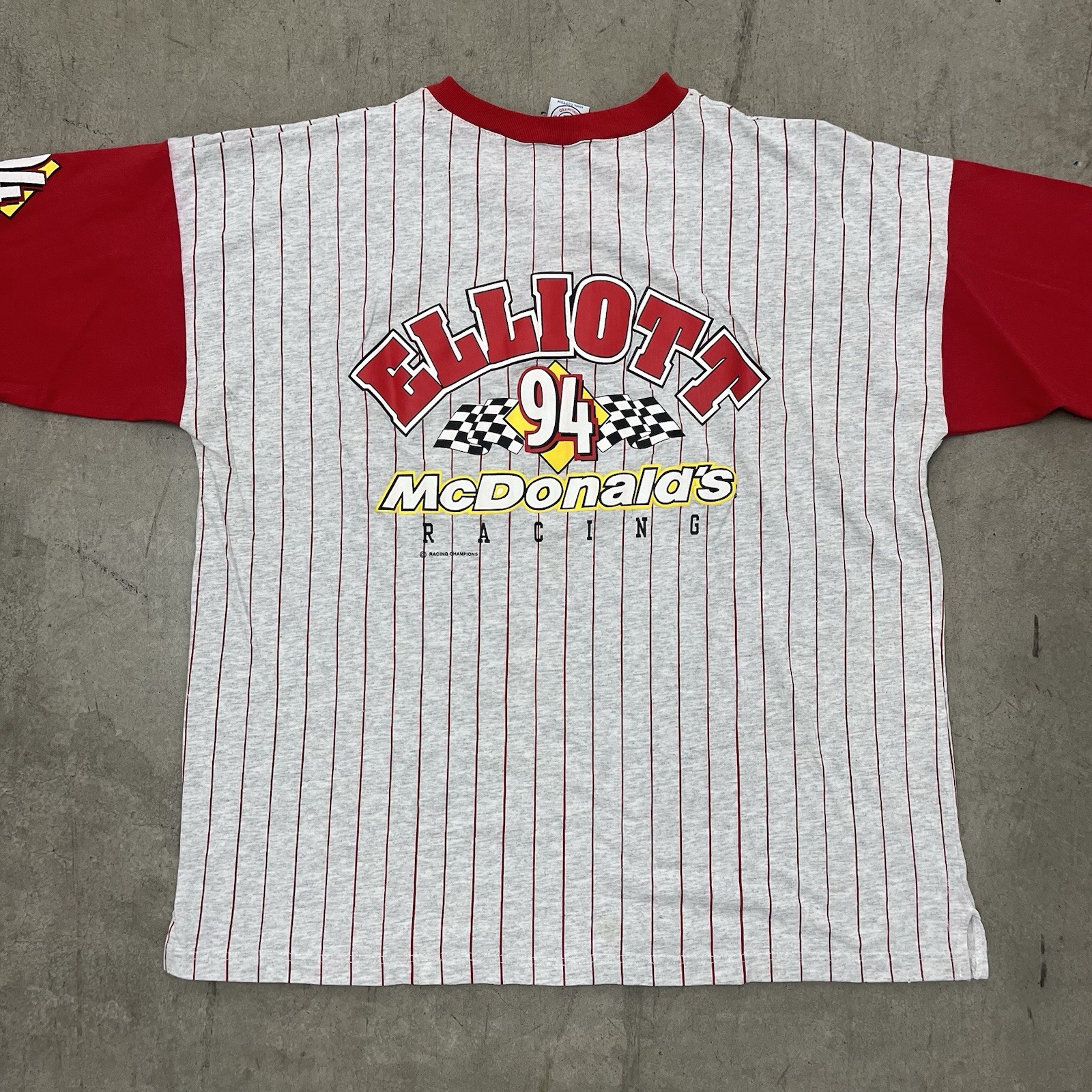 1994 Bill Elliot McDonald’s Racing Nascar 3/4 Sleeve … - Gem