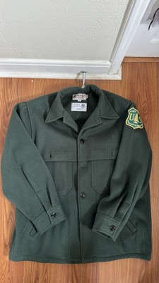 Bemidji Woolen Mills USFS Forest Service Mens Wool Coat Jacket Size 42 ...