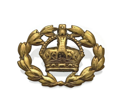 Antique WWI British Amry WARRANT OFFICER Class 1 Brass Sleeve Hat Badge ...