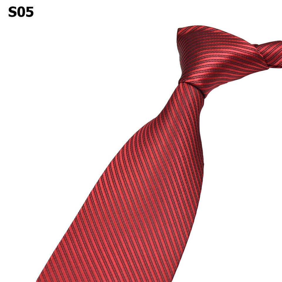 Men’s Plain Color Necktie Wedding Party Formal 8CM Wide Neck Ties ...