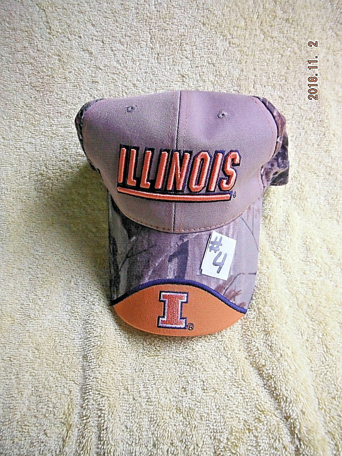 NWT'S! VINTAGE-OOP ILLINOIS FIGHTING ILLINI REALTREE CAMO CAP W/ 3-D ...