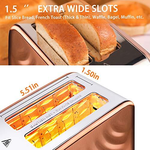 Toaster 2 Slice Retro Cream White Stainless Steel Toaster With Defrost ...