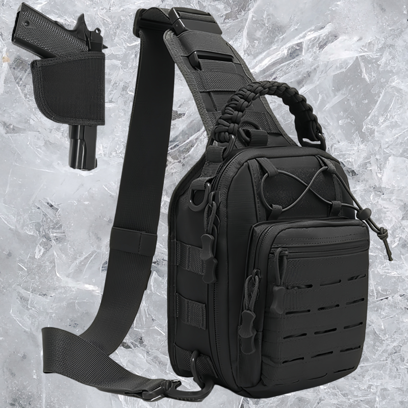 Tactical Gun Bag Pistol Holster Concealed Carry Chest Crossbody Pack ...