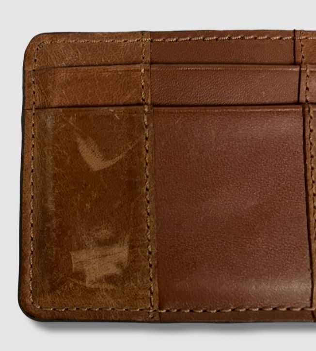 $50 Fossil Men's Brown Leather Minimalist Everett Card Case Front ...