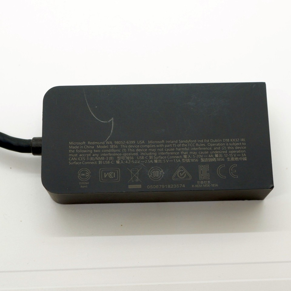 Microsoft HVU-00003 Surface Connect USB-C Adapter for Display and ...