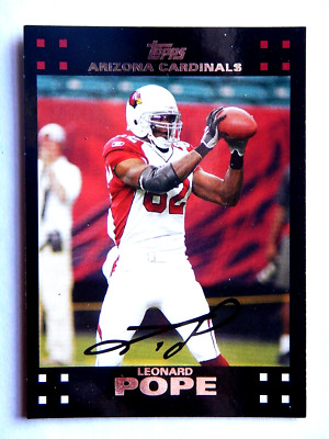 Leonard Pope #194 Topps 2007 Football Card (Arizona Cardinals) VG | eBay