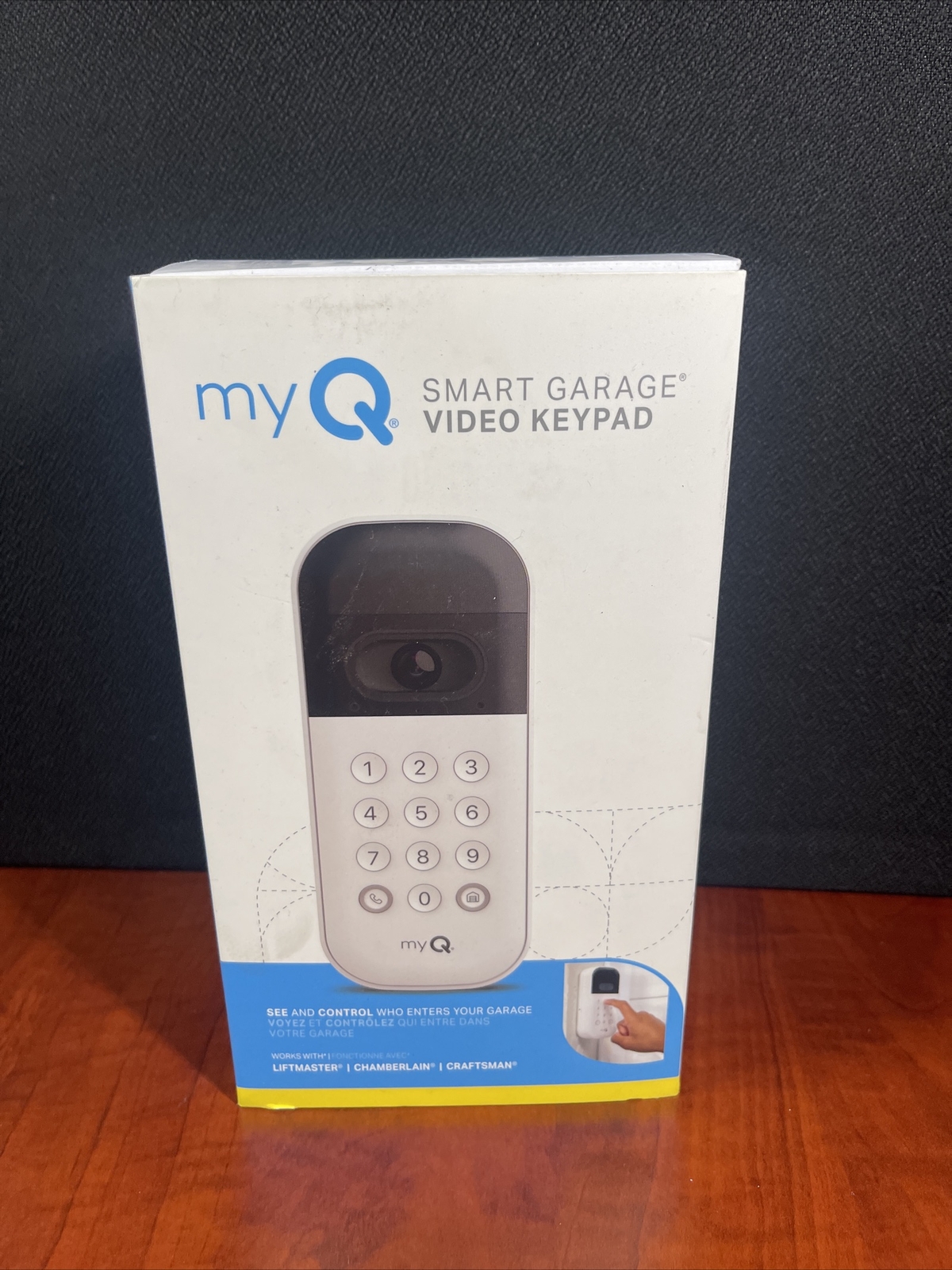 myQ Smart Garage Door Video Keypad with Wide-Angle Camera (8098 ...