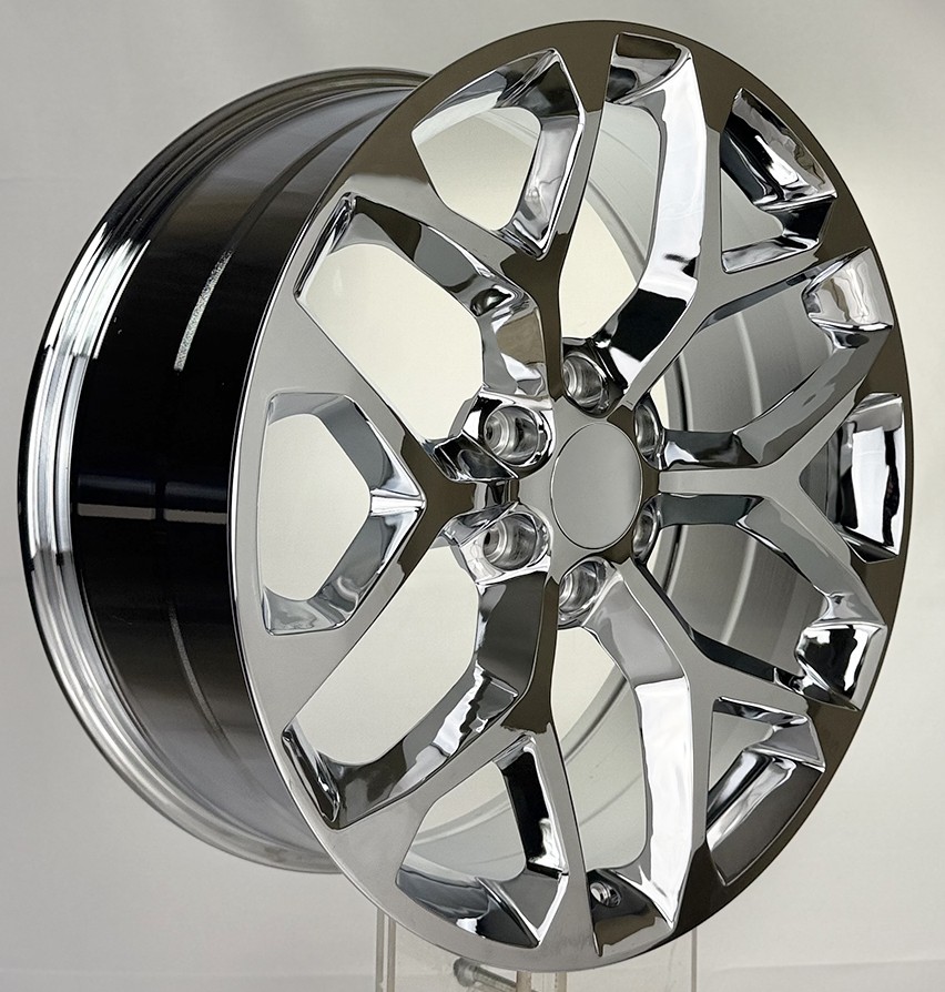 Chrome 22" Snowflake Wheels Rims For Chevy Silverado Suburban Tahoe Z71 ...
