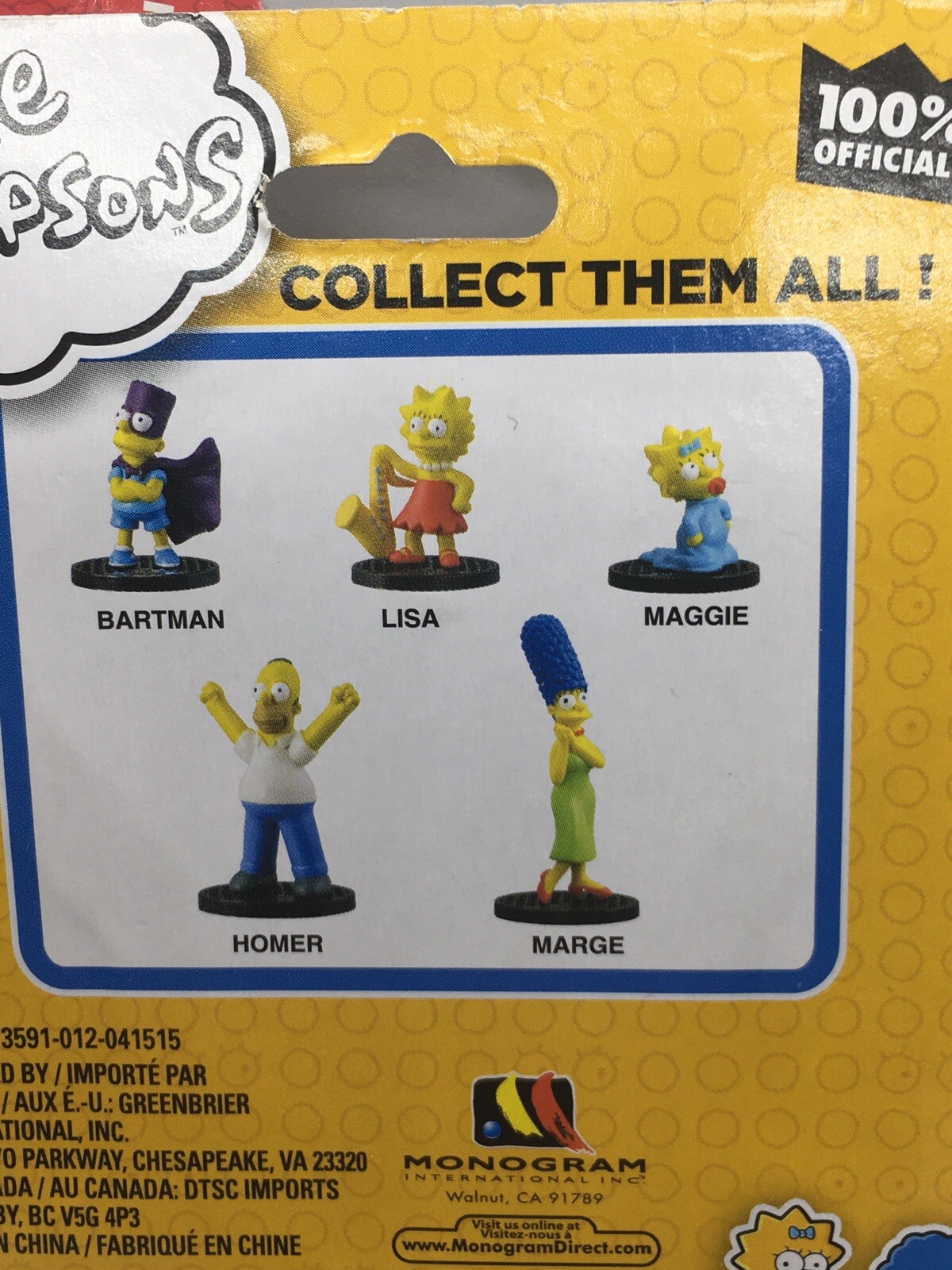 Official The Simpsons Collectible Figurine Choose Marge Bart Homer ...