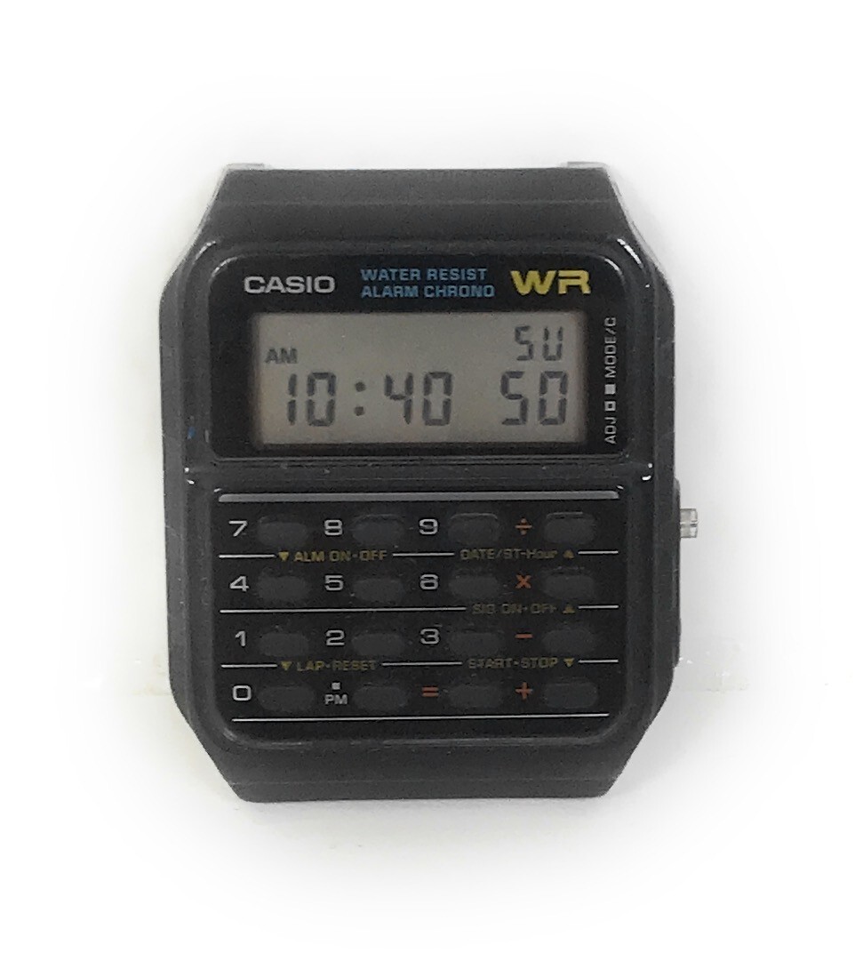 Casio Calculator Watch White