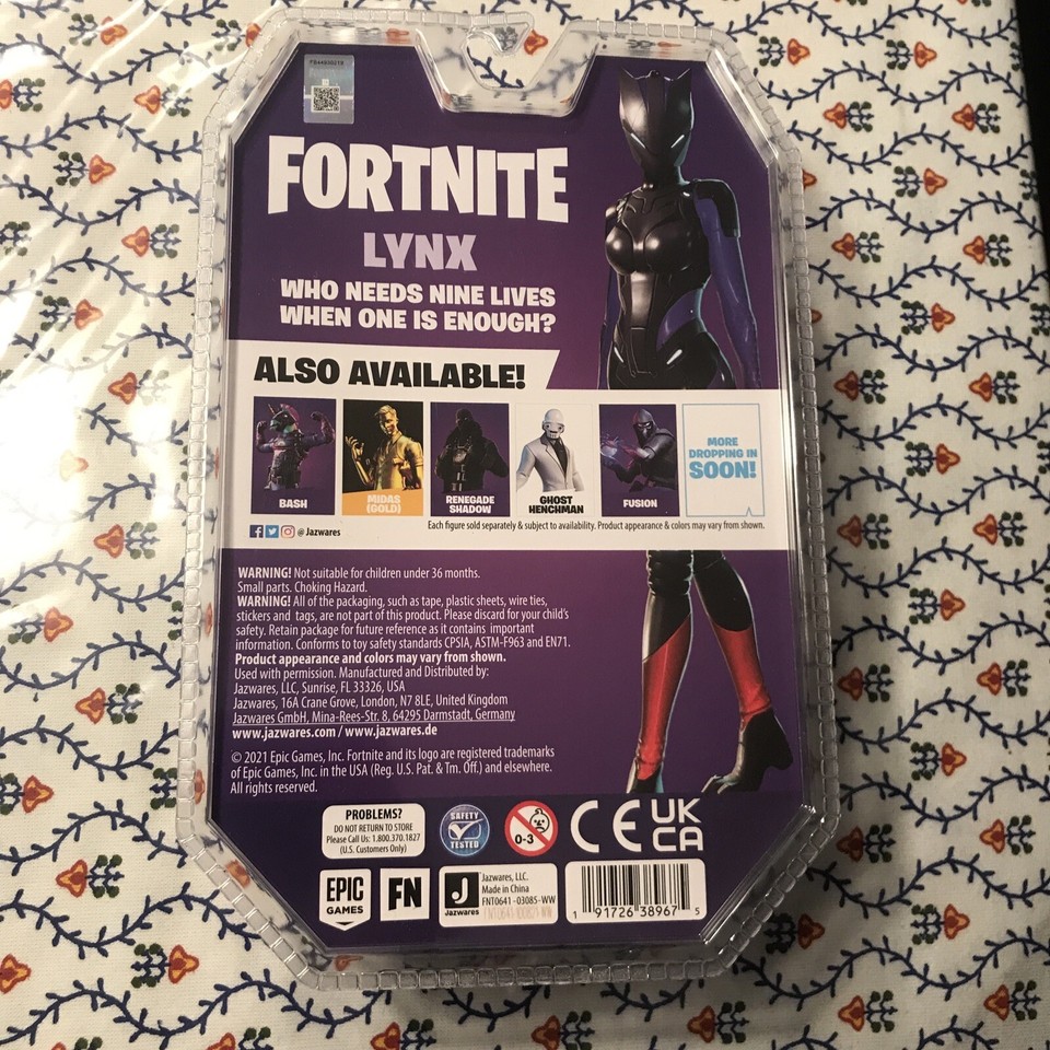 Fortnite 4 Inch Solo Mode Core Figure Pack Lynx Action Figure NEW ...