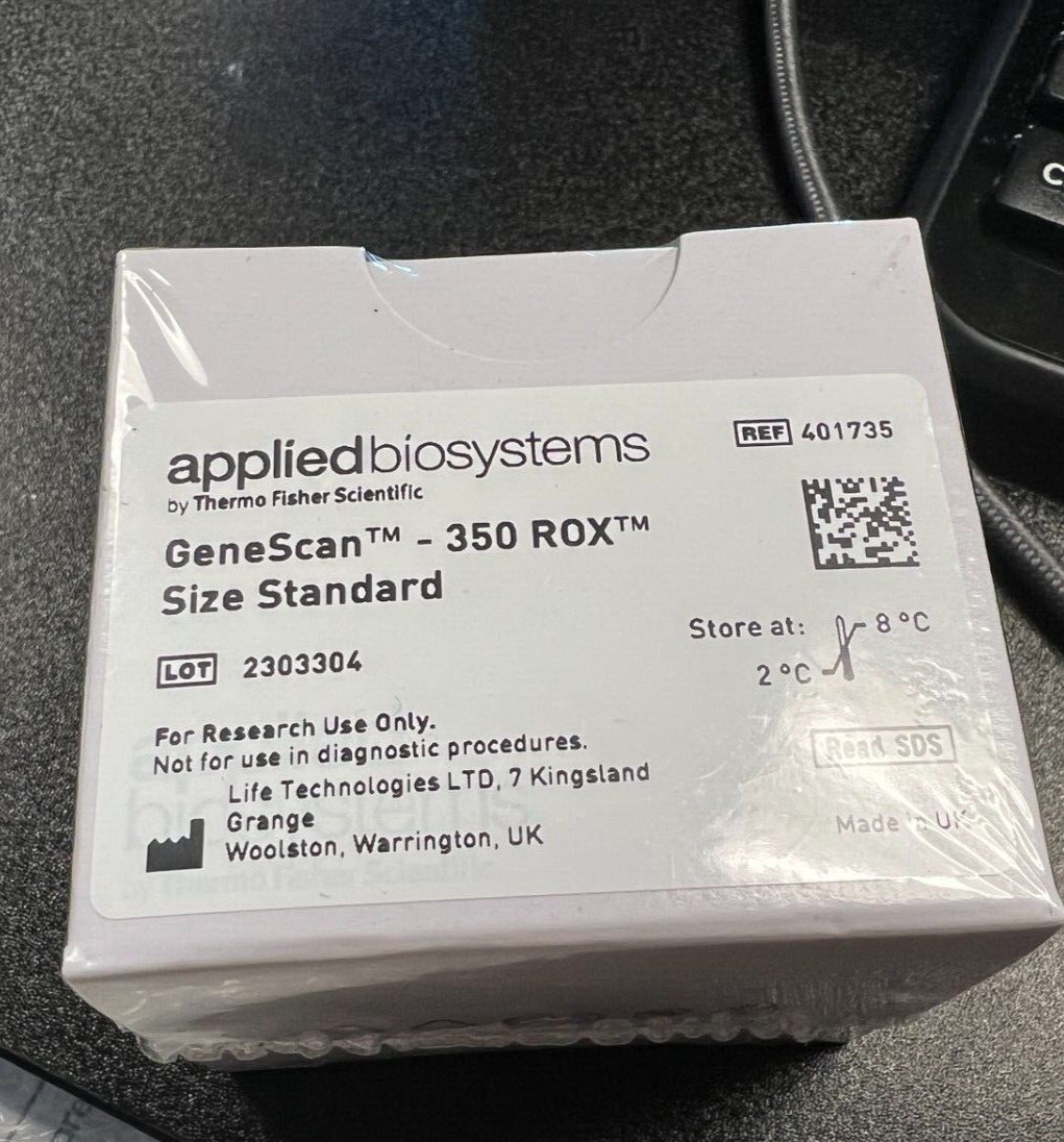 Applied Biosystems GeneScan™ 350 ROX™ dye Size Standard 401735 | eBay