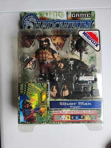 Shadowrun Heroclix Silver Max Rigger Action Figure Set Game Wizkids ...