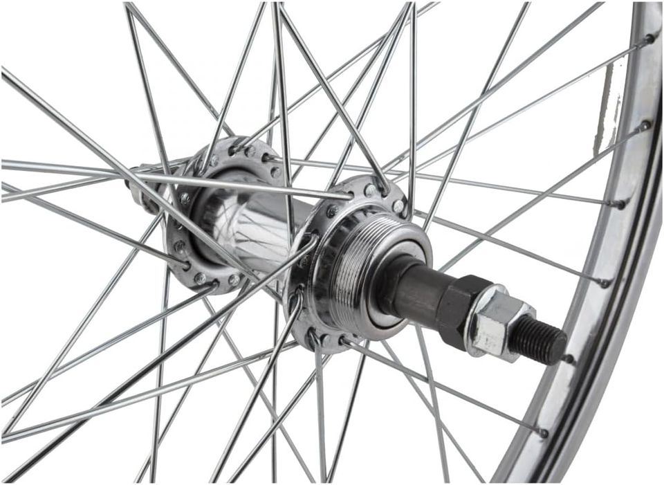 Wheel Master Rear Bicycle Wheel 24 X 1.75 36H, Steel, Bolt On, Silver ...