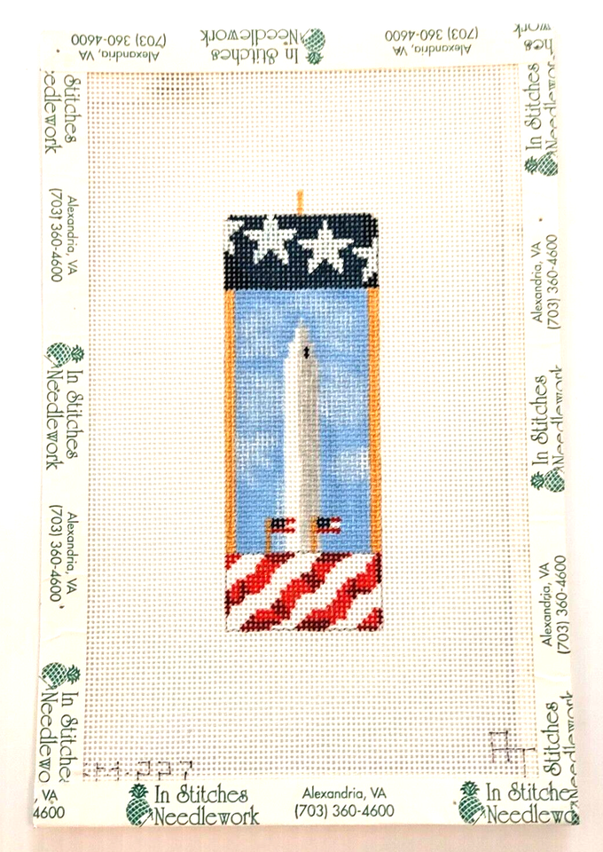 Associated Talents American Flag Washington Monument HP Needlepoint ...