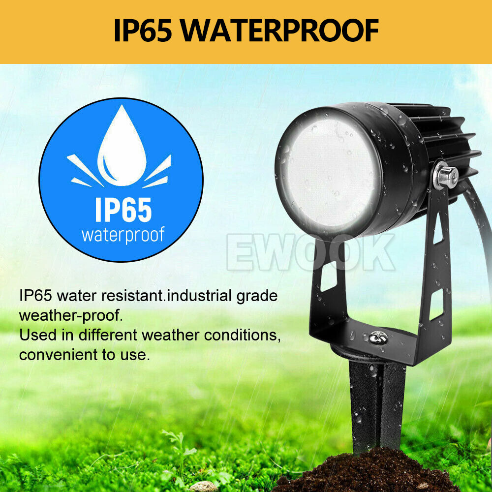 10X Garden Lights LED Spotlights Landscape Outdoor Waterproof 5W ...