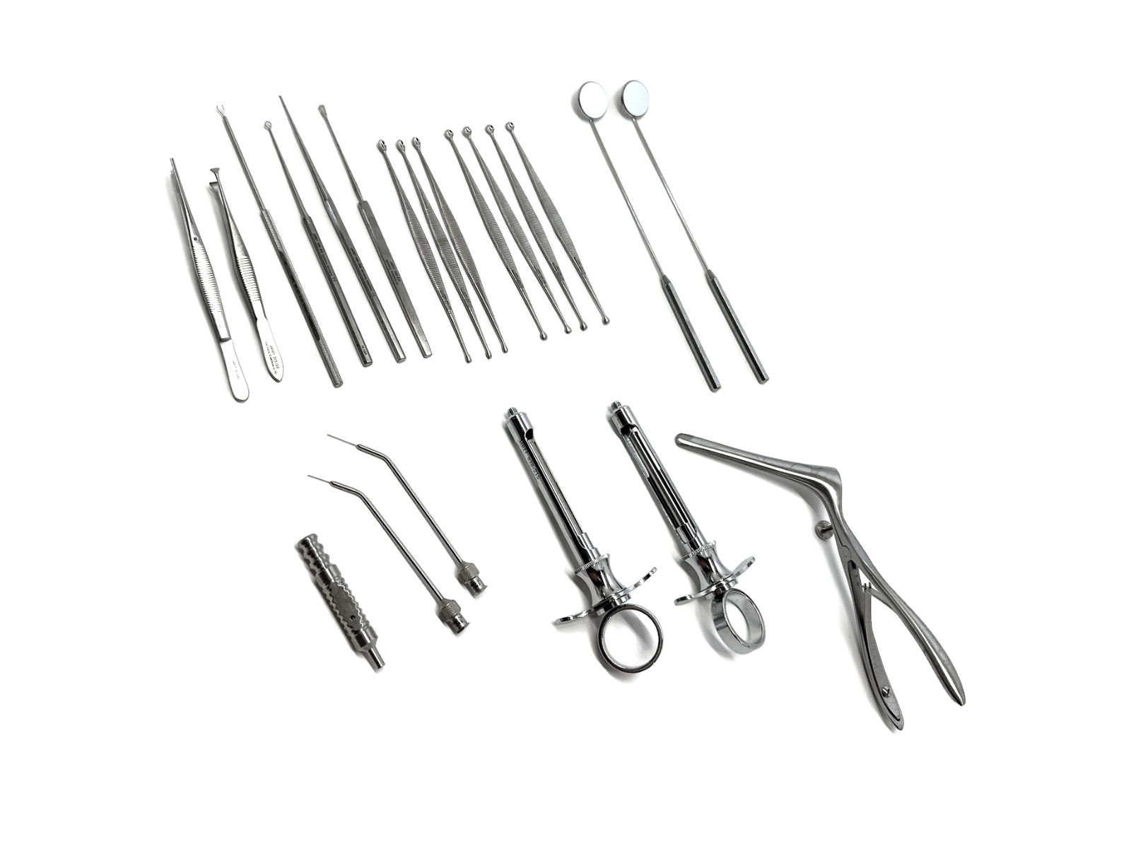 Jarit ENT Instrument Set, Curettes, Forceps, Speculum (Lot of 21 Items ...