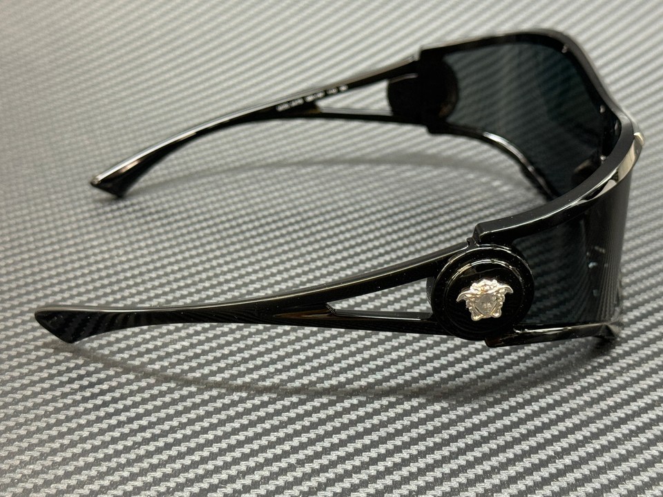 VERSACE VE4475 GB1 87 Black Grey Unisex 60 mm Sunglasses | eBay