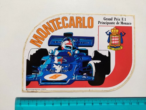 Adhesive Monte Carlo F1 Principaute De Monaco Sticker Autocollant 80s ...