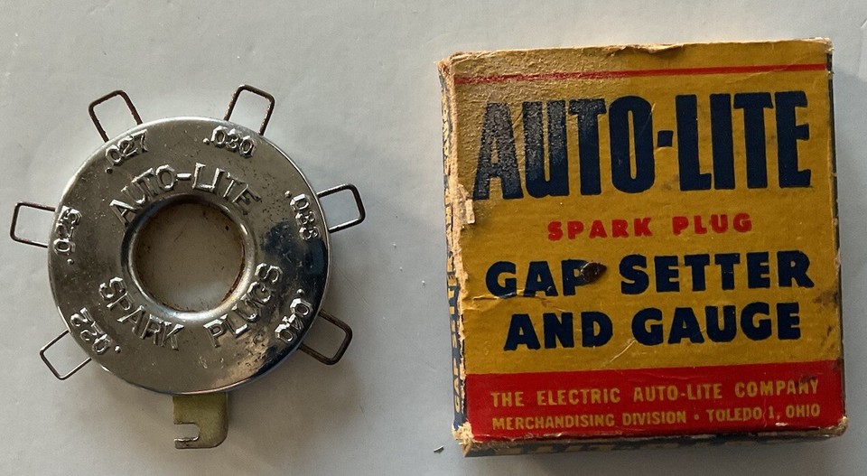 Vintage Auto-Lite Spark Plug Gap Setter And Gauge In Original Box | eBay