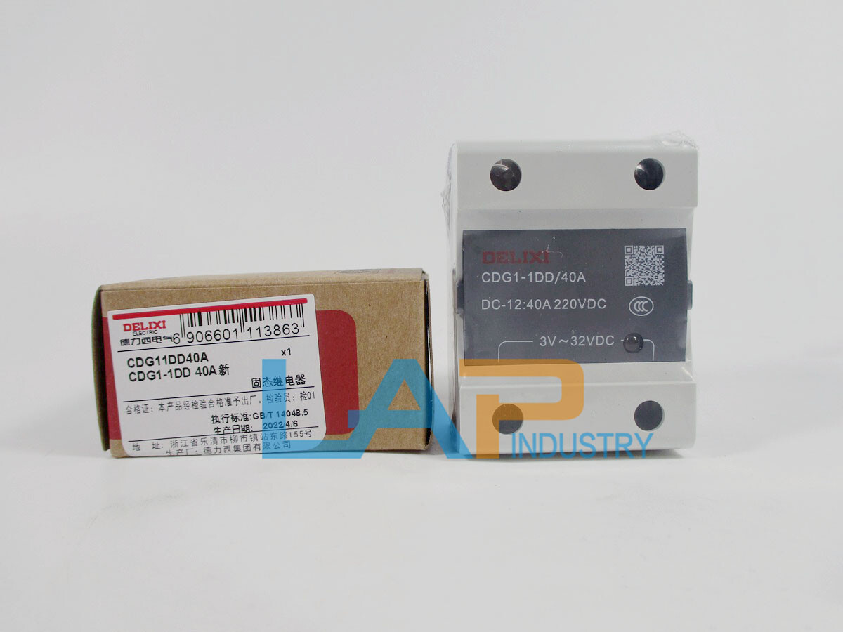 1PCS FOR DELIXI Single-phase Solid State Relay CDG1-1DD/40A 40A 220VDC ...