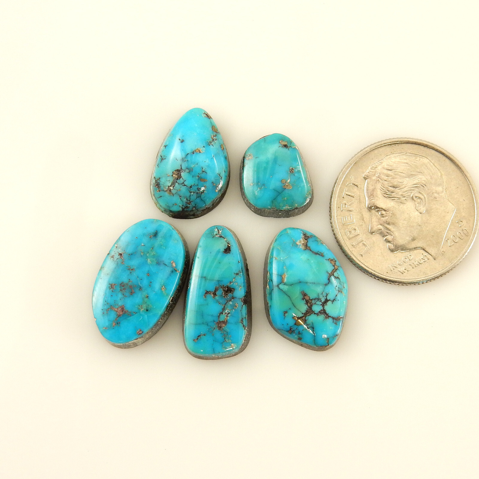 Natural Morenci Turquoise cabochons cabs Gemstones gems stones m336 | eBay