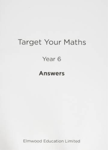Stephen Pearce Target Your Maths Year 6 Answer Book (Paperback) (UK ...