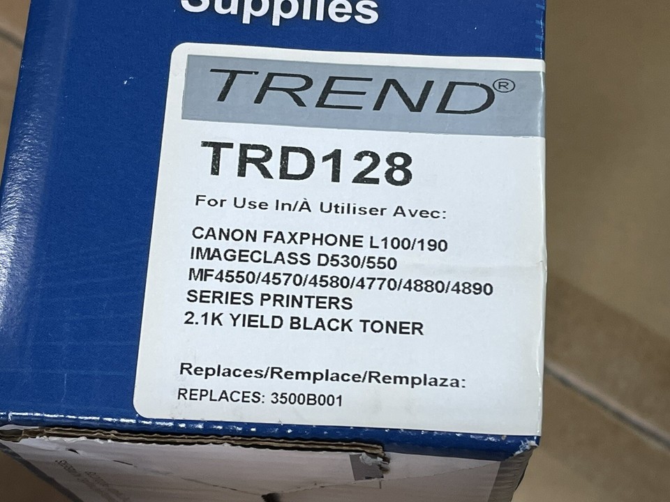 CANON Trend TRD128 Compatible Black Toner 3500B001 - NEW!!! - SHIPS ...