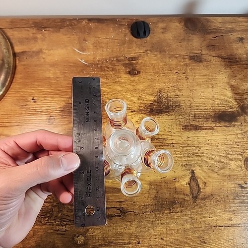 Vintage Glass 7 Cluster Bud Vase Propagation Station Flower Arrangement ...