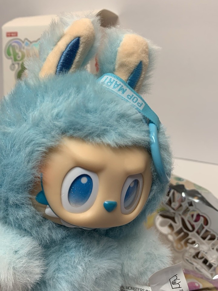 POP MART LABUBU The Monsters Big Into Energy HOPE Blue Plush Doll ~ New ...