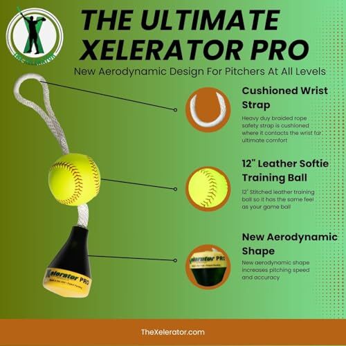 The Ultimate Xelerator Pro Fastpitch Softball Pitching Trainer and Warm ...