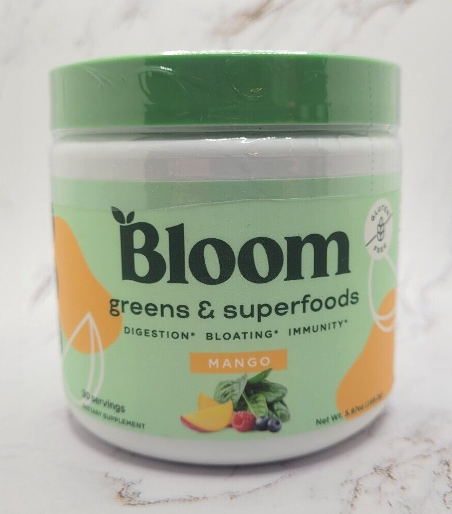 Bloom Mango Greens & Superfoods - 30 Servings for sale online | eBay