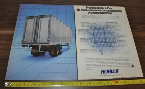 1978 Fruehauf Trailer Truck Ad Cargo Van Bodies Met-L-Wood Sea-Lok | eBay