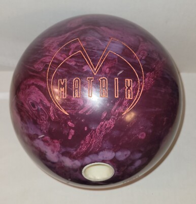 EBONITE MATRIX TPS II BURGUNDY RED SWIRL 15 1b 14.15 Lb Bowling Ball ...