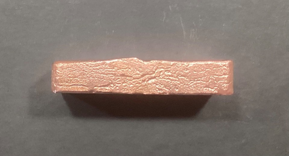 Hand poured copper bar 1.04 Lbs CU .999 One Pound | eBay